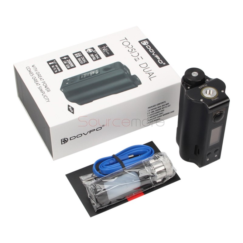 DOVPO x TVC Topside Dual Squonk Mod 200W TC Vape Box Mod dual 18650
