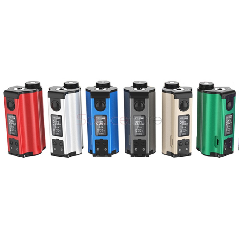 DOVPO x TVC Topside Dual Squonk Mod 200W TC Vape Box Mod dual 18650
