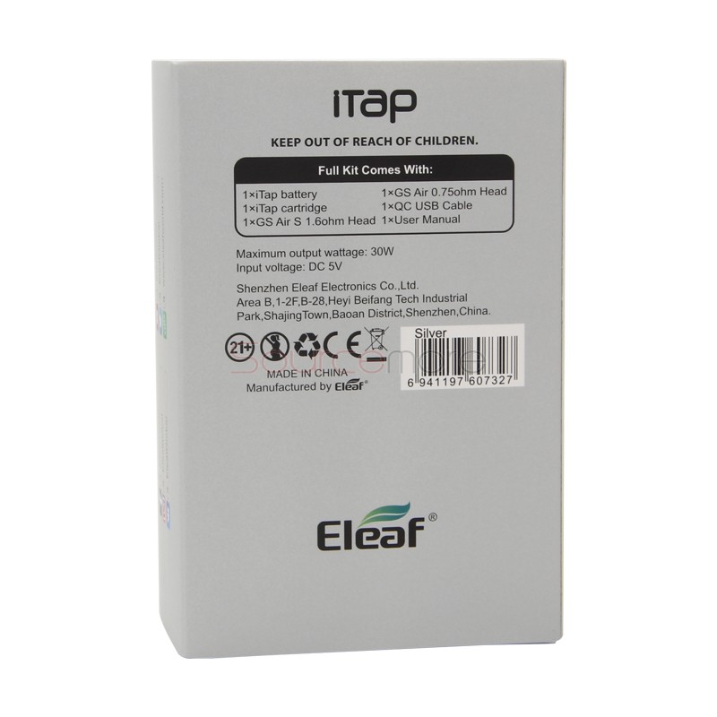 Eleaf iTap Kit 30W 800mAh 2ml Pod System Vape Kit