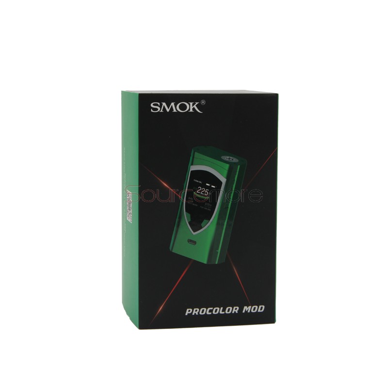 Smok ProColor 225W TC/VW Mod Powered by Dual 18650 Cells-Green