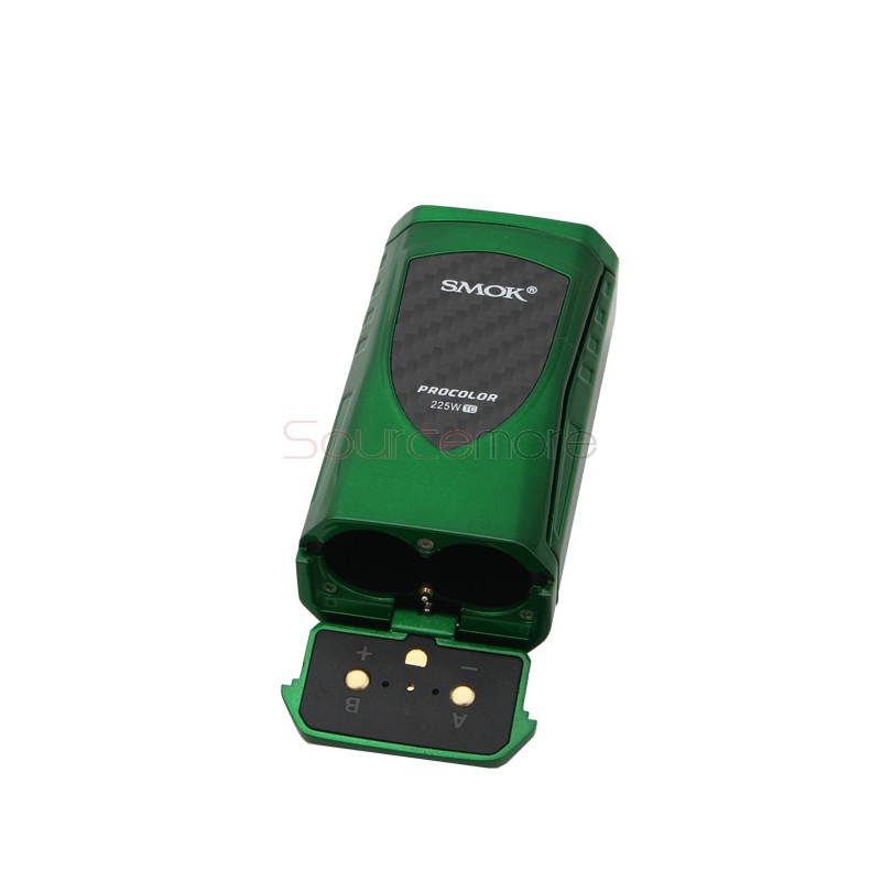 Smok ProColor 225W TC/VW Mod Powered by Dual 18650 Cells-Green