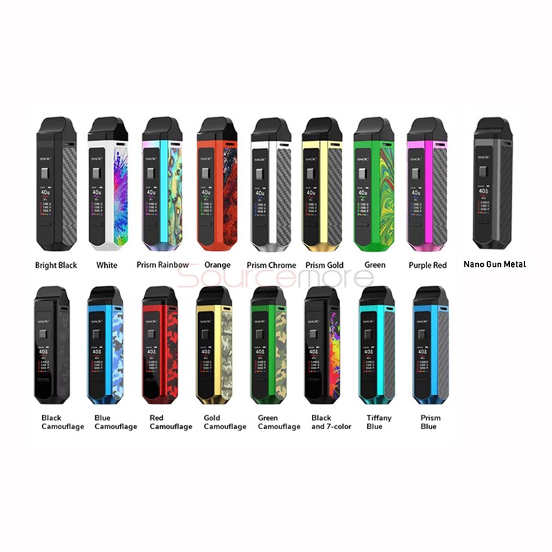 SMOK RPM40 Pod Mod Kit 1500mAh with PRM Mesh 0.4ohm Coil 5ml/4.3ml/4.5ml