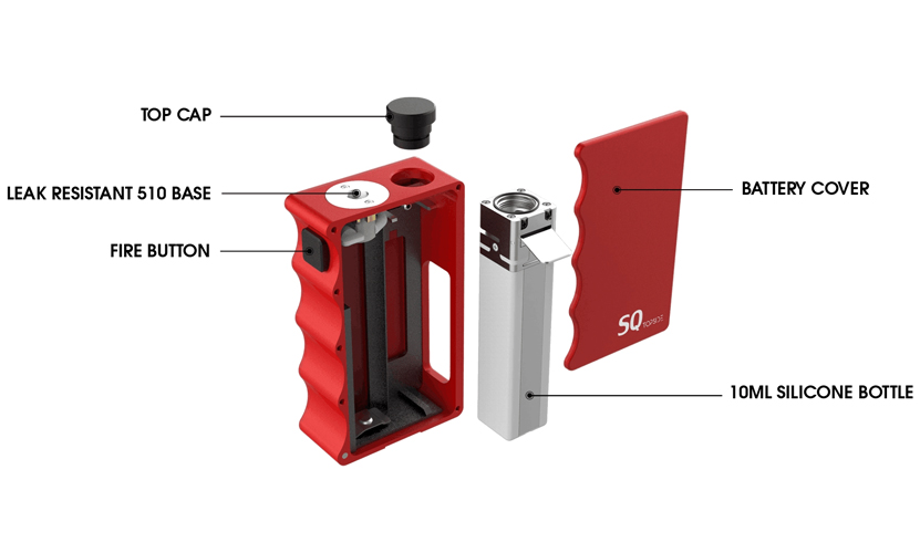 Dovpo Topside SQ Mod 12.5ml Mechanical Squonk Box Mod Single 18650