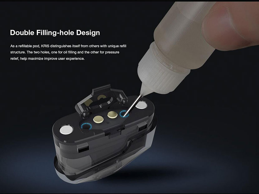 Hcigar KRIS Kit 2ml 650mAh Refillable Pod System Kit