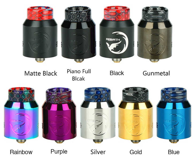 Hellvape Rebirth RDA Φ24mm Rebuildable Dripping Atomizer