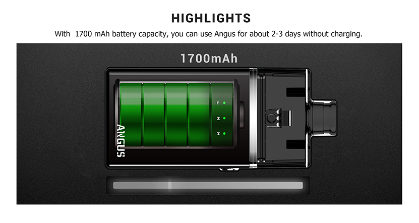 Nevoks Angus RDA Kit 1700mAh 0.18Ω/0.5Ω Mesh Vape Kit